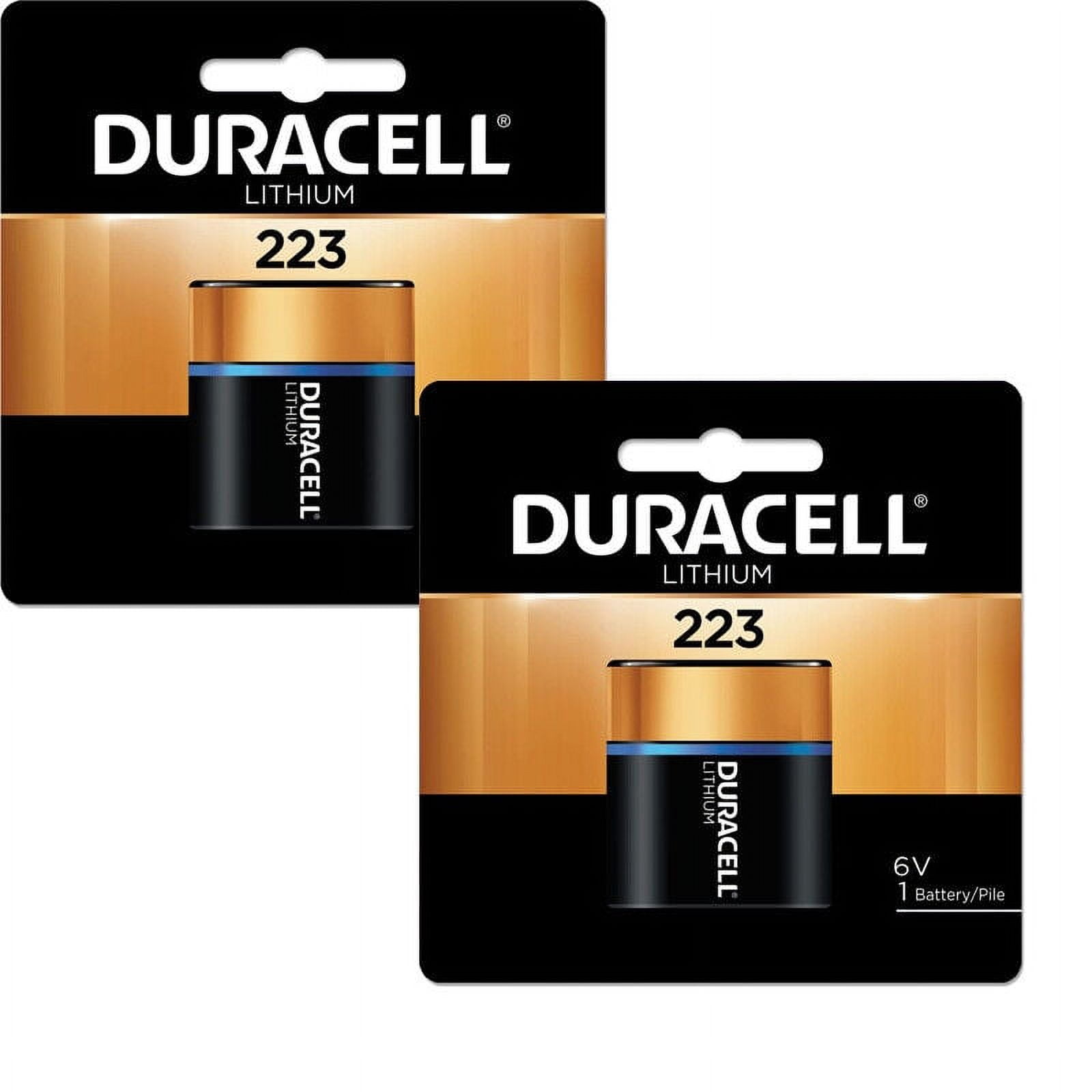 2 pcs Duracell 223 DL223 EL223 CRP2 Lithium Battery - Walmart.com