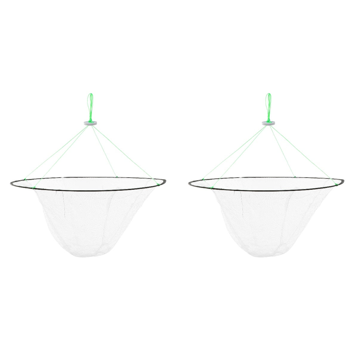 2 pcs Foldable Fishing Net Hand Net Crab Fishing Net Fish Bait Trap ...