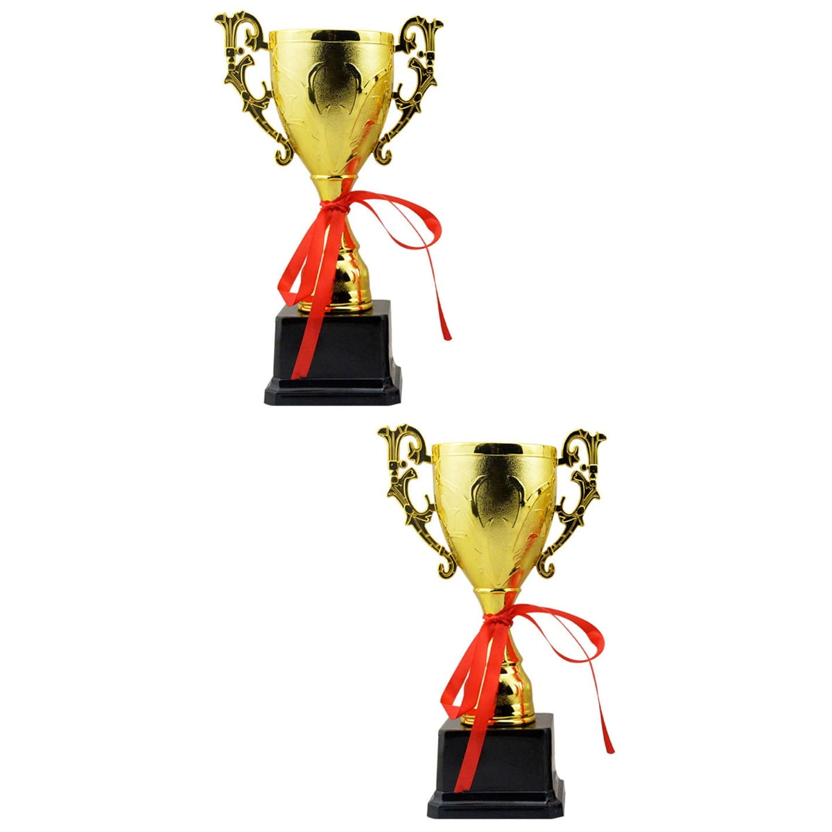 2 pcs Golden Creative Award Trophy Plastic Reward Prizes Competition ...