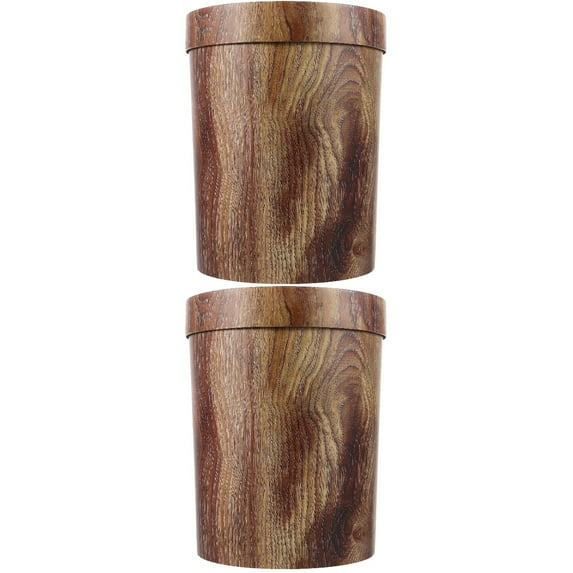 GAXIRE Light Brown Trash Can For Waste Storage 2Pcs - Walmart.com