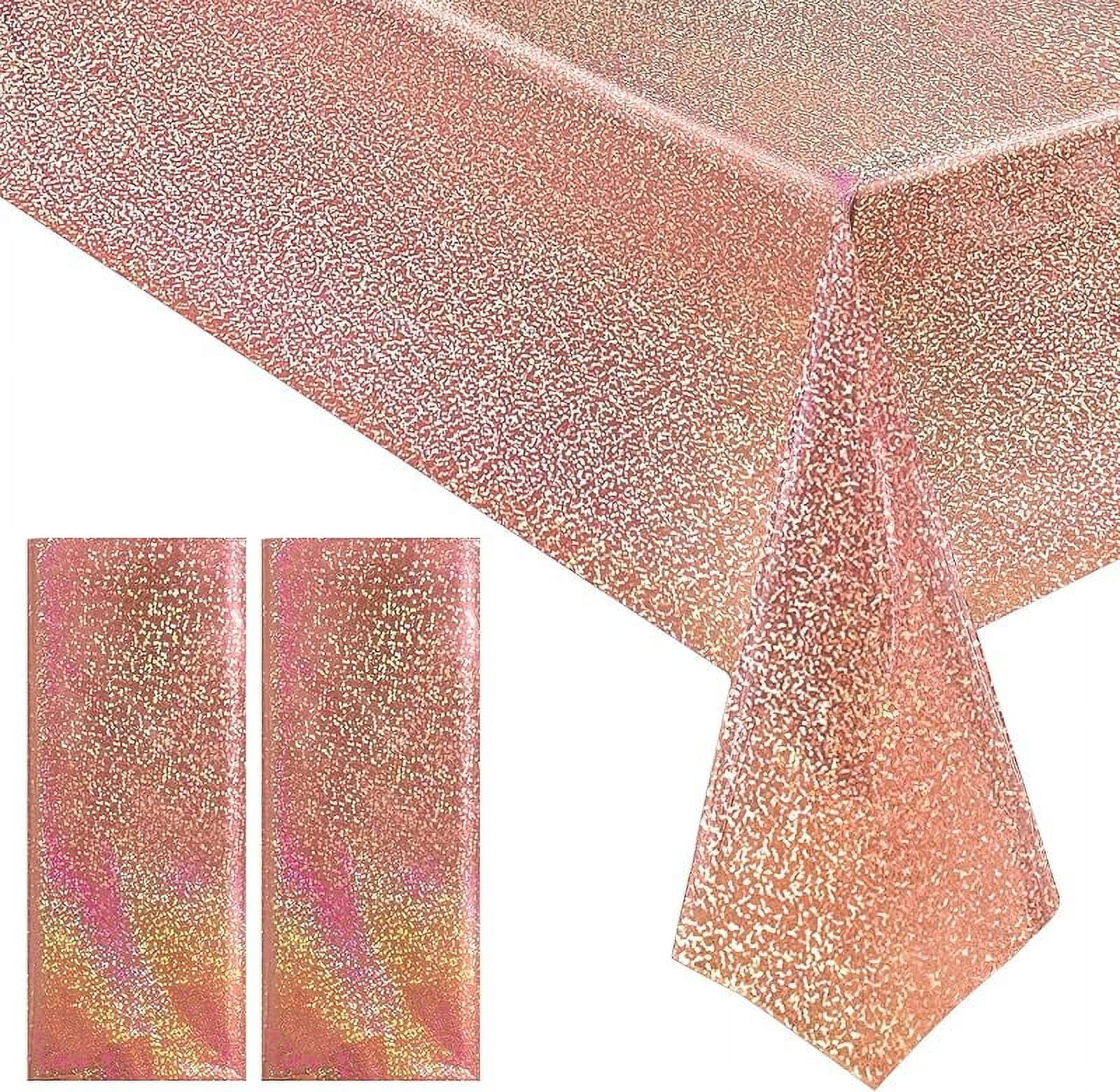 2 pcs Green Holographic Tablecloth 40" x 108" Christmas Table Cloth ...