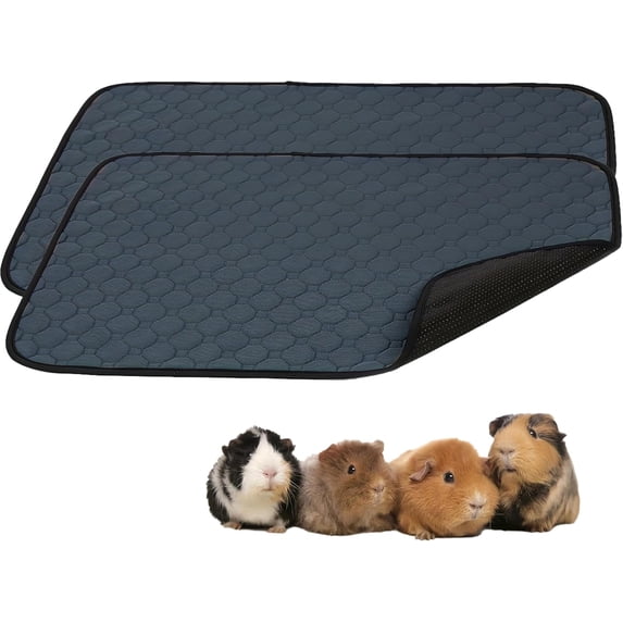 2 pcs Guinea Pig Cage Liners - Washable Guinea Pig Pee Pads, Waterproof ...