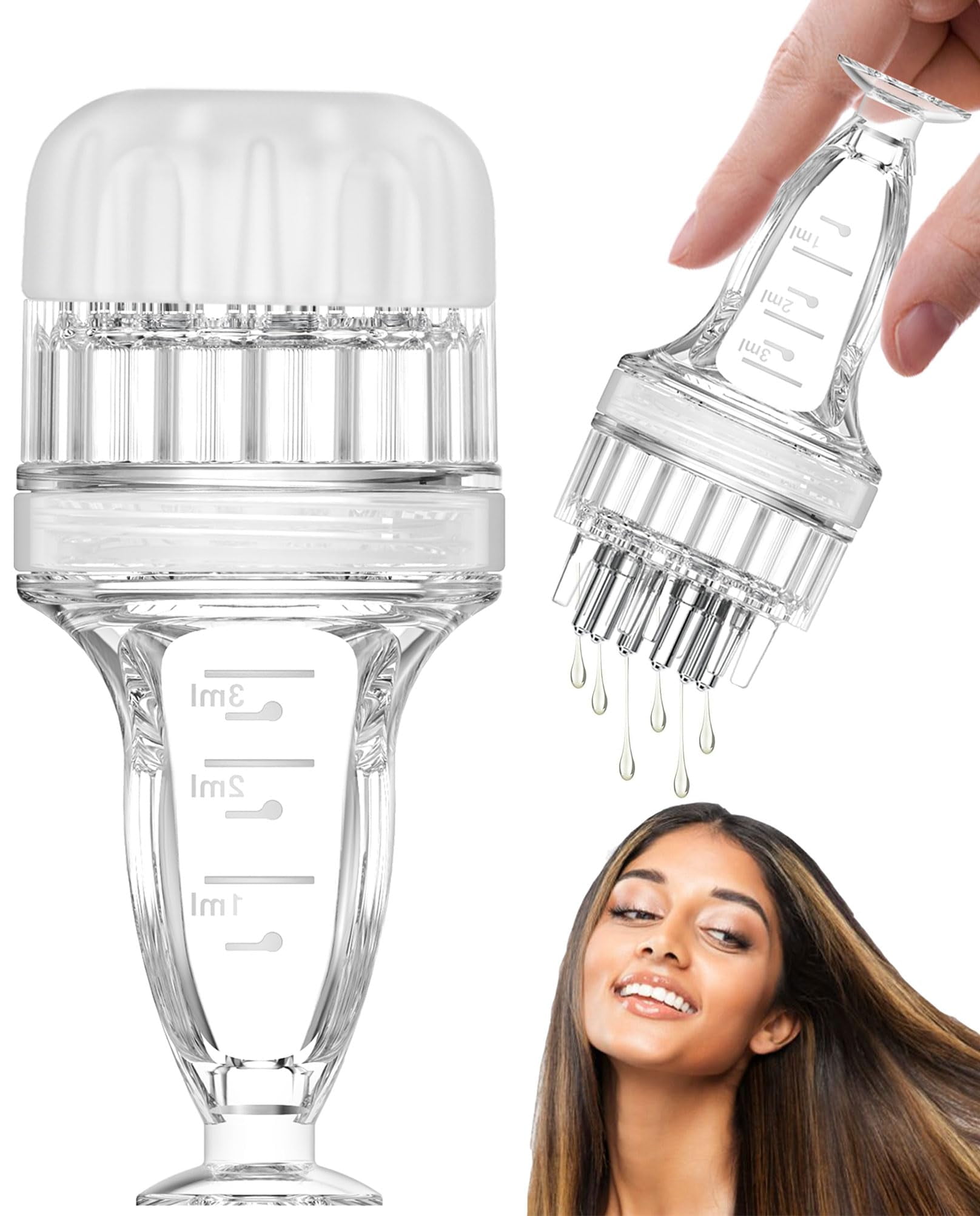 2 pcs Hair Oil Applicator for Scalp Oil Applicator for Scalp,Oil Comb ...