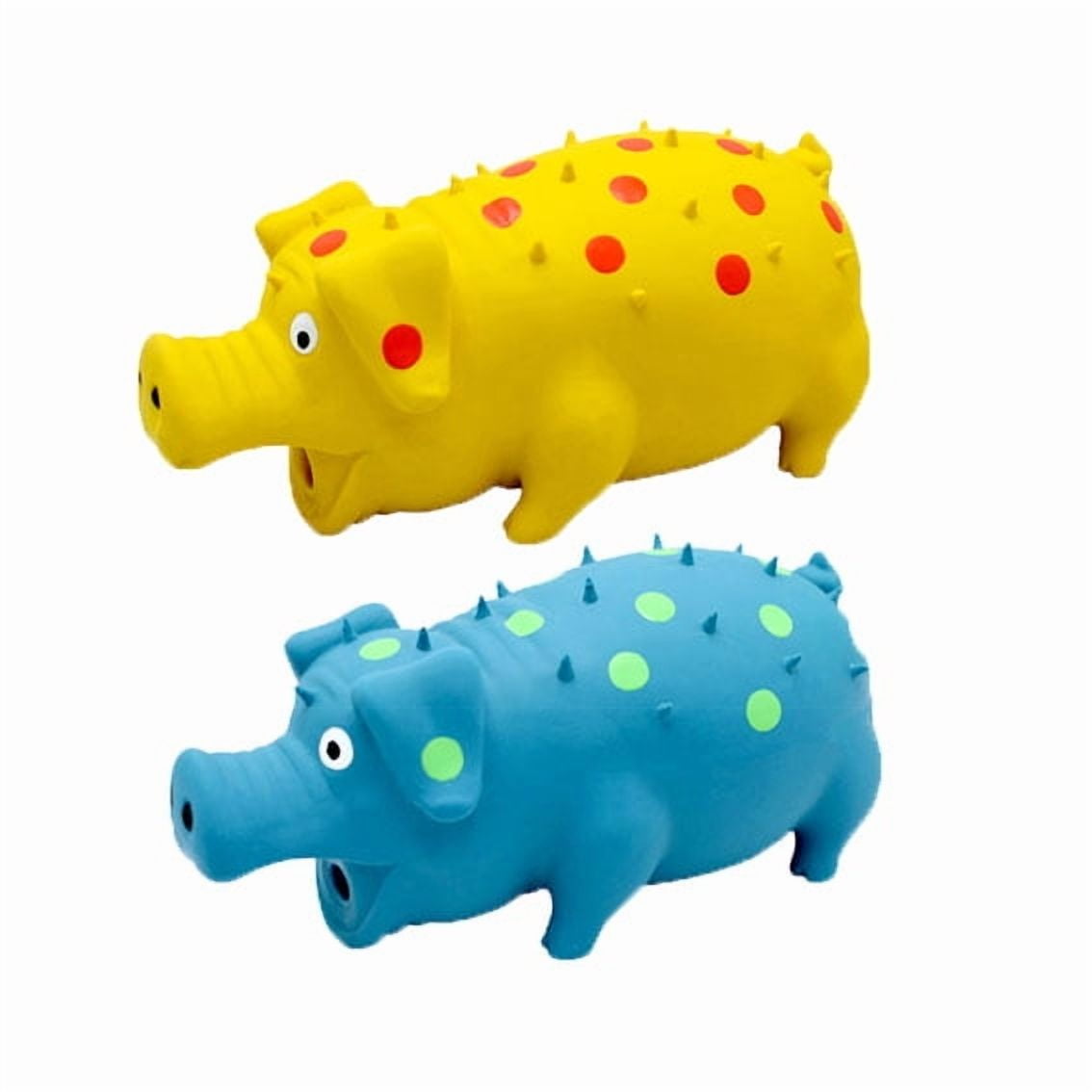 2 pcs Latex Pig Dog Toys That Oinks Dog Squeaky Toy for Small Medium ...