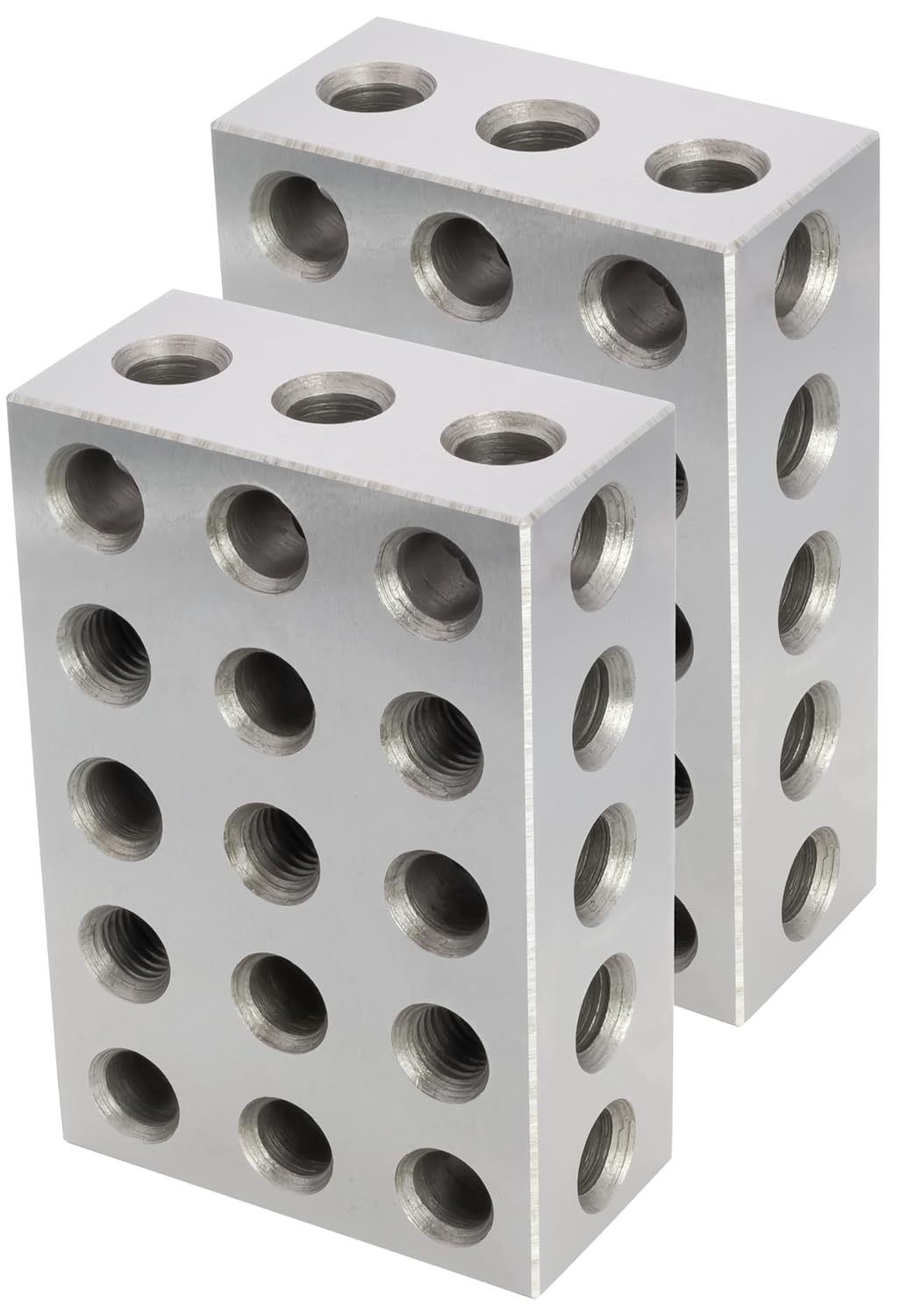 2 pcs Machinist's Setup Blocks, 23 Holes, 2" Length × 6" Width × 4 ...