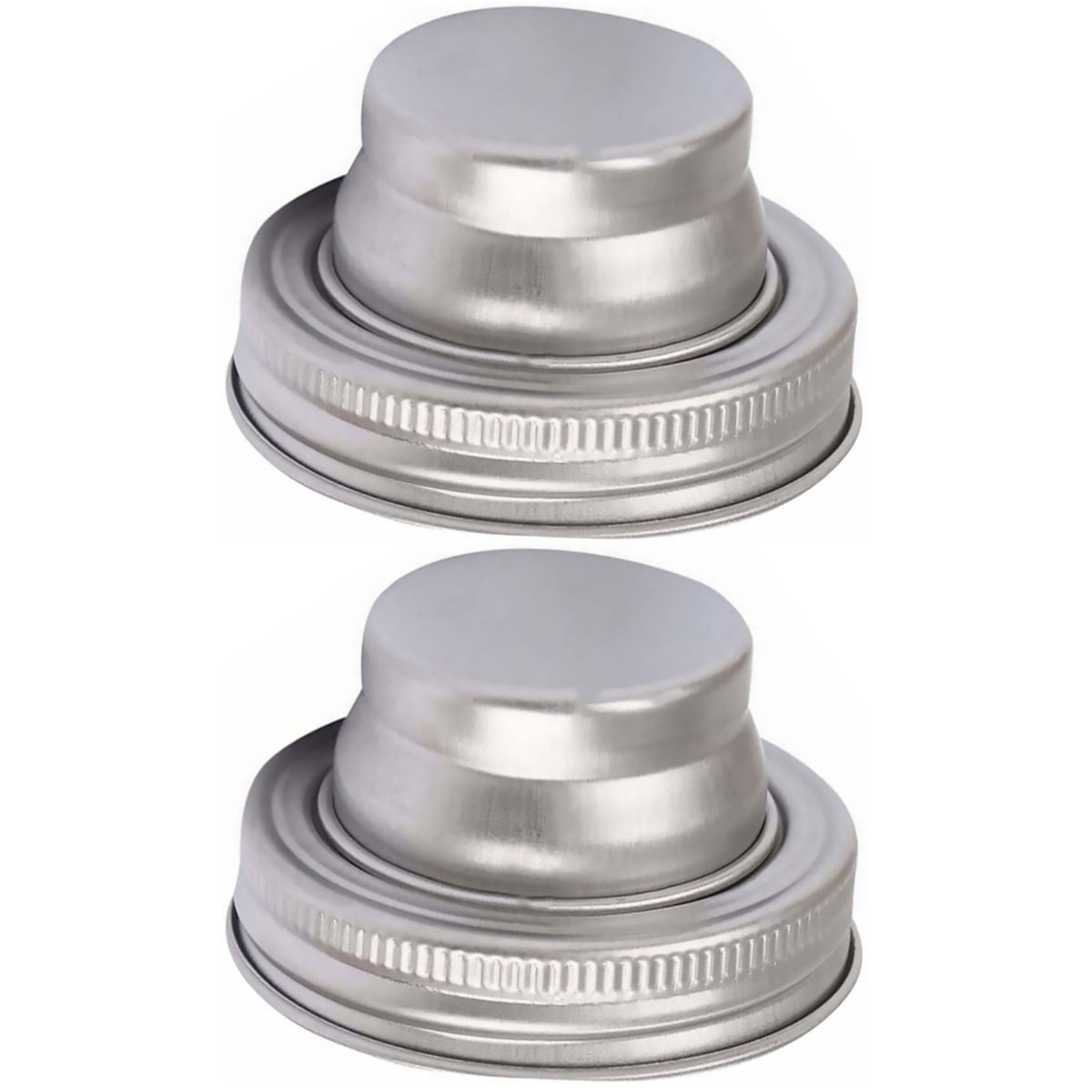 2 pcs Mason Jar Shaker Lid Stainless Steel Cocktail Shaker Lid for Bar ...