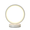 2 pcs Minimalist Circular Ring Table Lamp USB Rechargeable Three Color ...