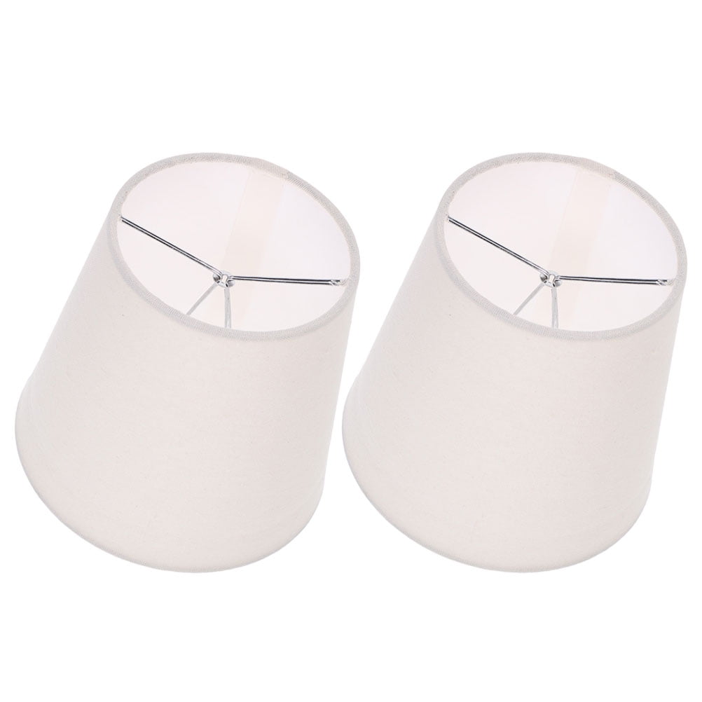 2 pcs Modern Small Lamp Shades Clip On Bulb Fabric Lampshade for Table ...