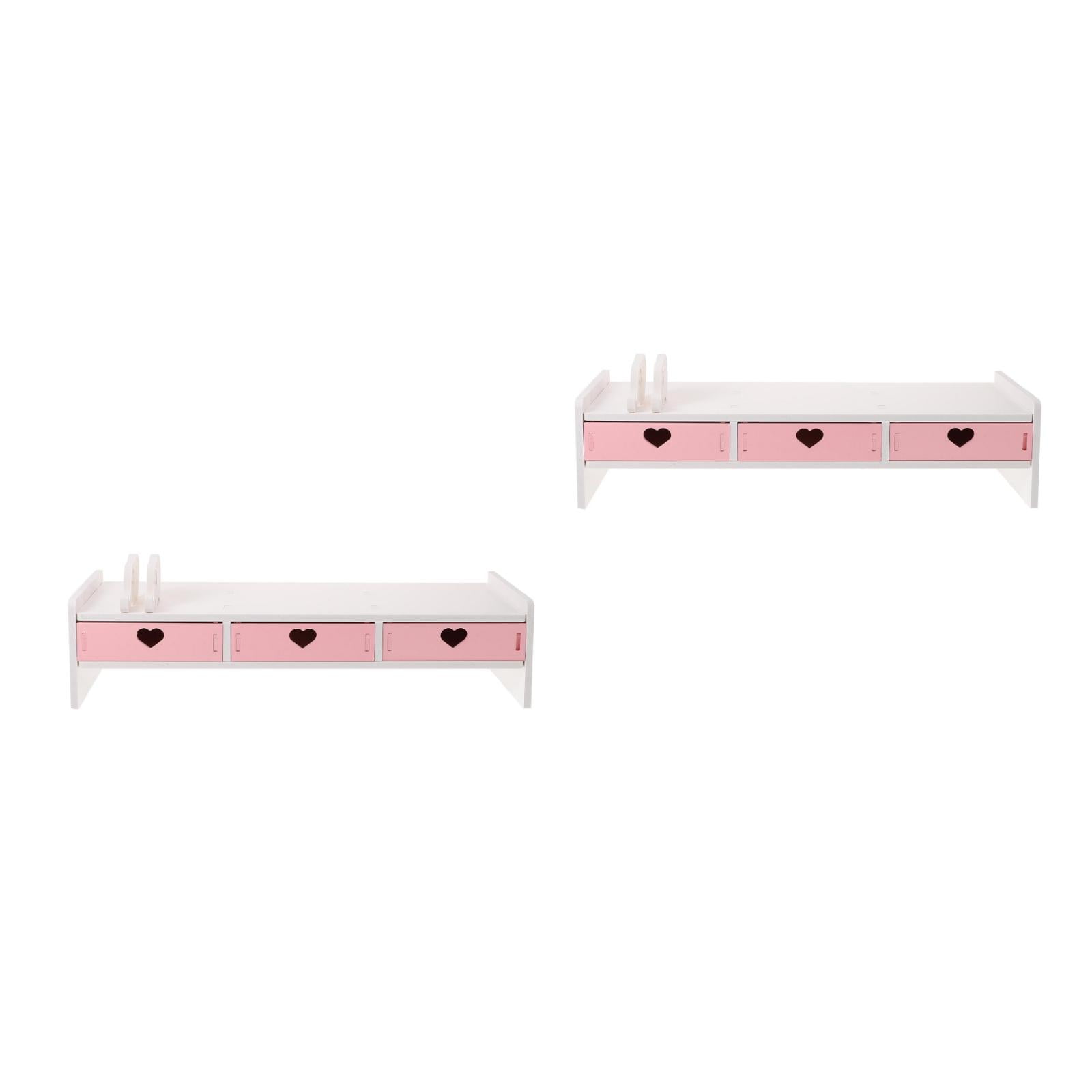 2 pcs Multi-purpose Desktop Computer Monitor Stand Sturdy Durable ...