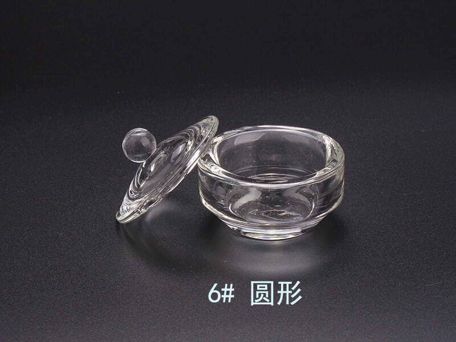 2 pcs Nail Cup Manicure Dish Cup Glass Nail Liquid Holder Nail Powder ...