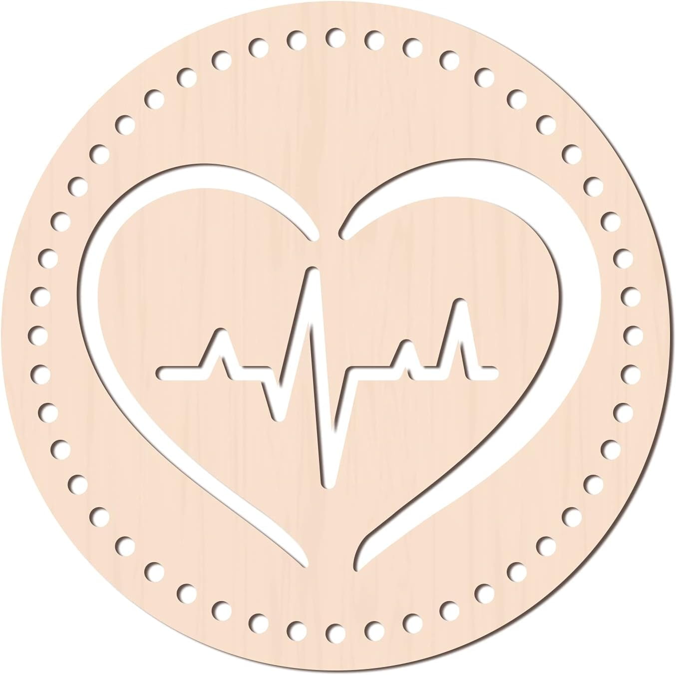 Bag Making Supplies PATIKIL Round Wooden Basket Base - Crochet Bag Shaper With 6mm Holes For DIY ...