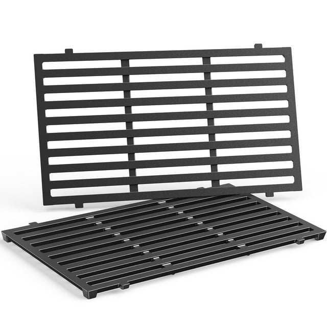 2 pcs Nonstick 17.5X11-Inch Cast Iron Grill，Grill Grates & Racks ...