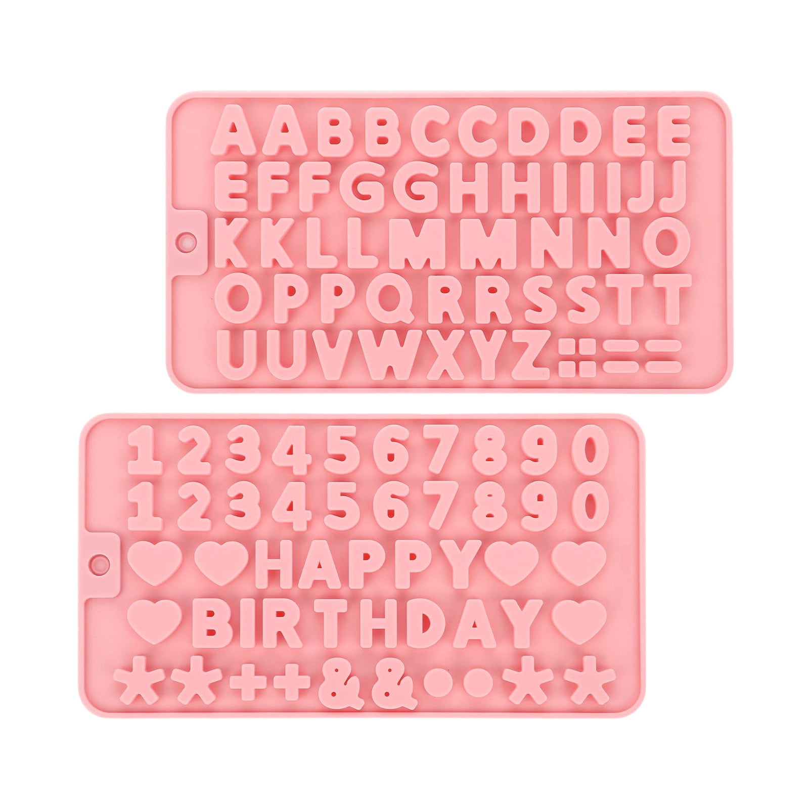 2 pcs Number Chocolate Molds and Letter Silicone Molds, kitchen ...