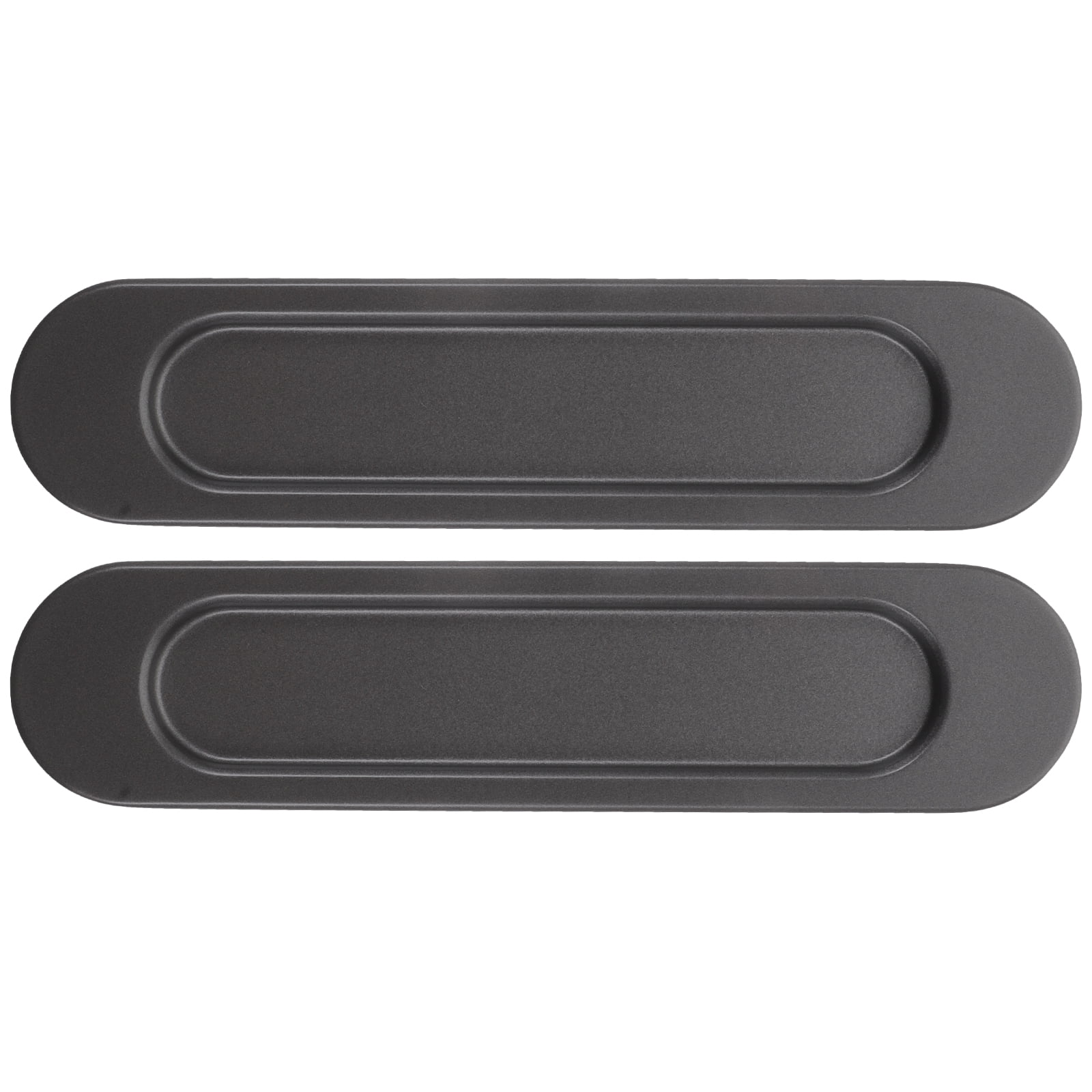 2 pcs Oval Recessed Sliding Door Pulls Aluminum Alloy Sliding Glass ...