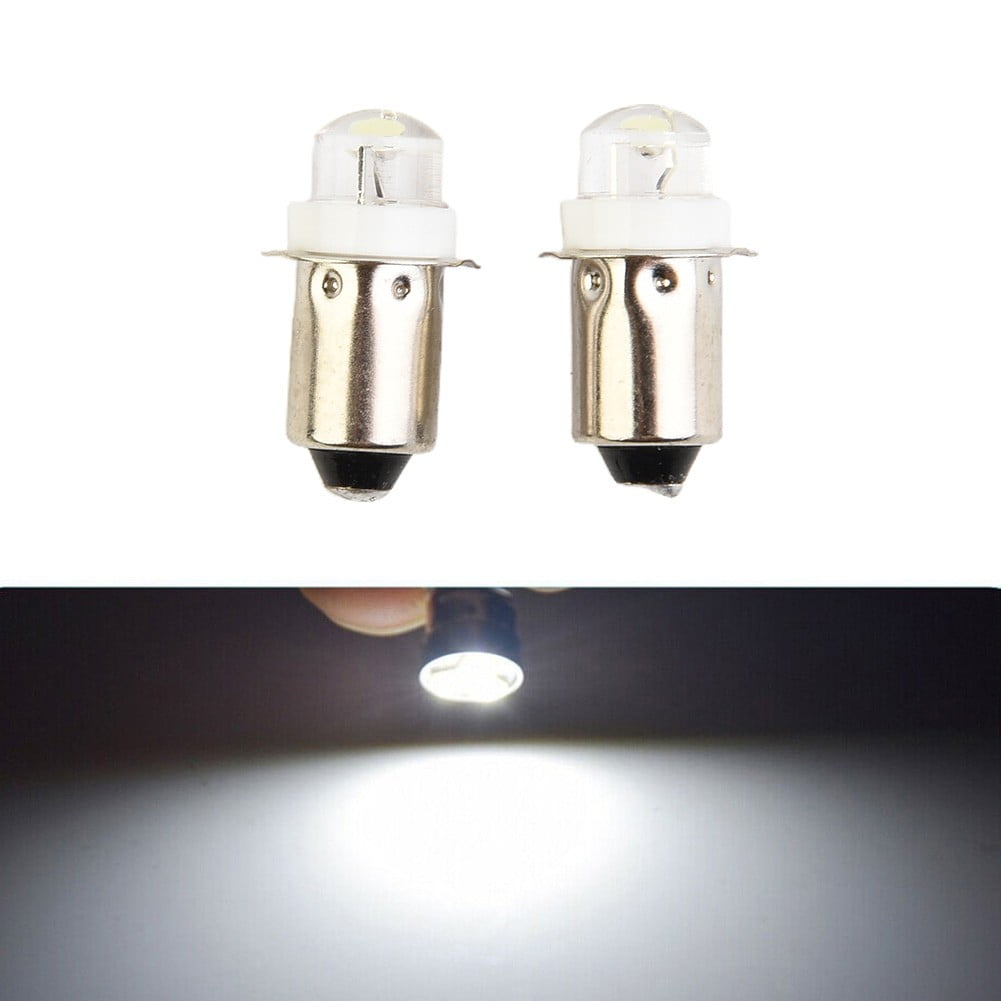 2 pcs P13.5S PR2 Base 3V Upgrade LED Flashlight Torch Bulb 6000K - Walmart.com