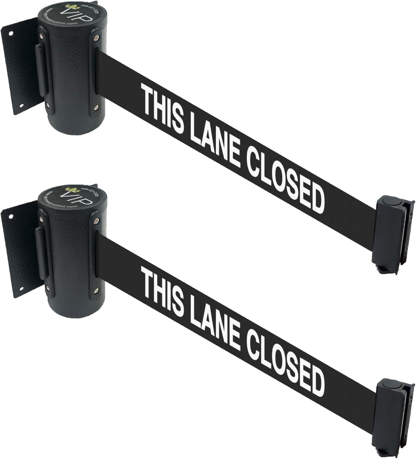 2 pcs Package Retractable Fixed Wall Mounted Queue Safety Belt Barriers ...