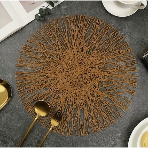 2 pcs Paper Explosion Fireworks Design Placemats | Heat-proof, Oil ...