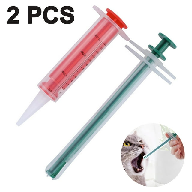 2 pcs Pet Lodge Oral Syringe & Medicine Dropper for Animals Administer ...