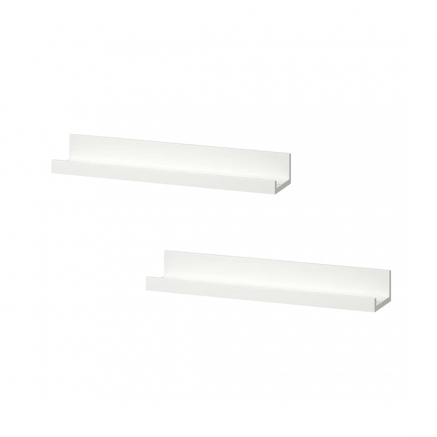 2 pcs,Picture ledge, white, 21 ¾ inch Floating Wall Ledge Picture Shelf ...