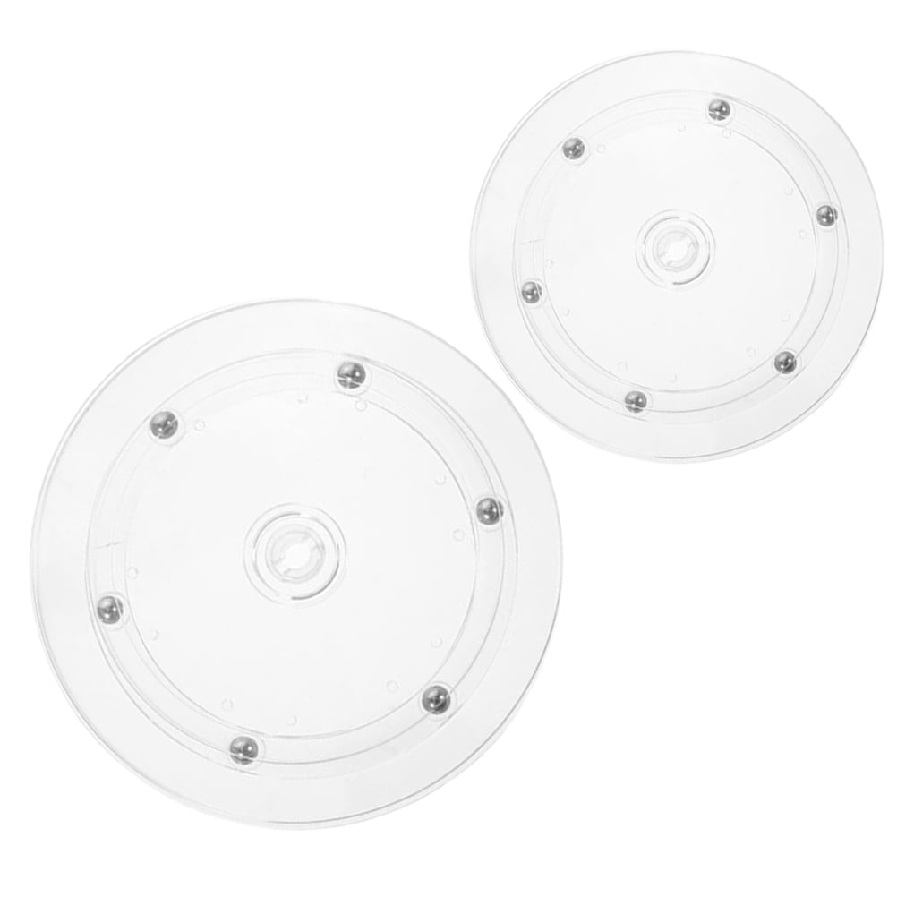 2 pcs Plastic Turntable Display Turntable Rotation Turntable ...