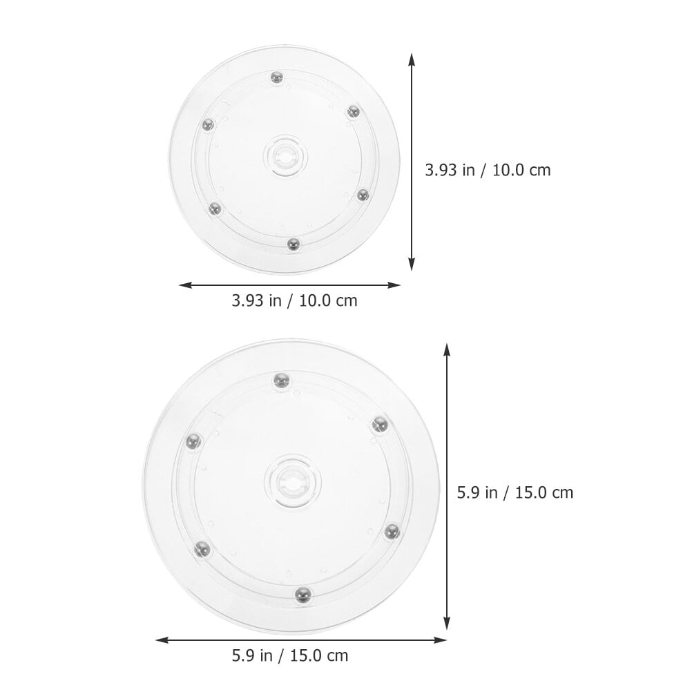 2 pcs Plastic Turntable Display Turntable Rotation Turntable ...