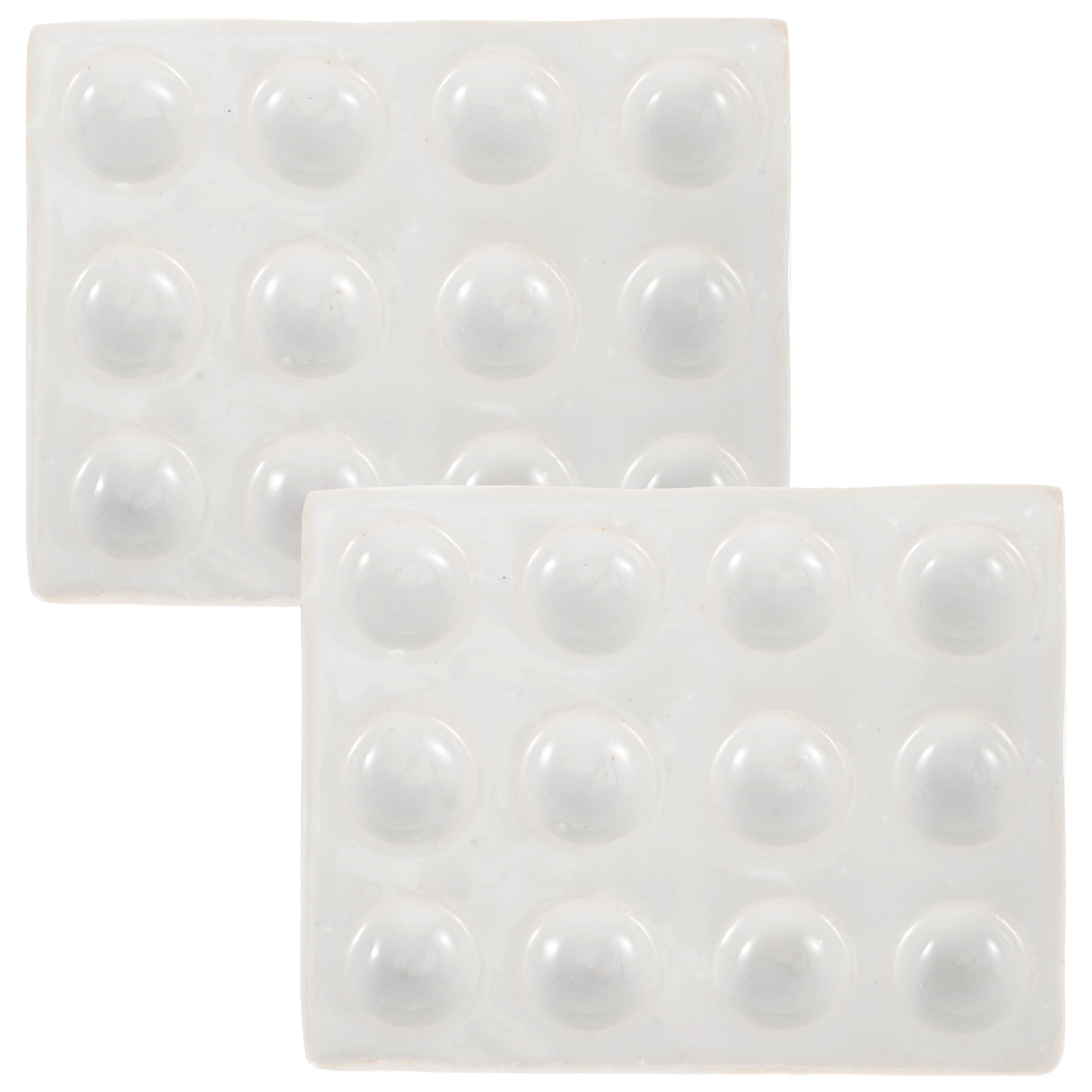 2 pcs Porcelain Spot Plate Ceramic Reaction Plate Chemical Testing Spot ...