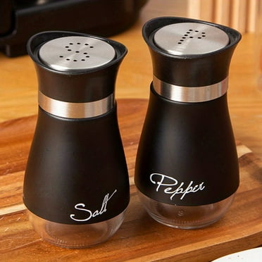 MAIA Ceramic Salt and Pepper Shakers Set Salt Container 18oz Spice Jar ...