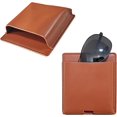 2 pcs Remote Control Holder, Wall Mounted Self-adhesive Leather Hanging ...