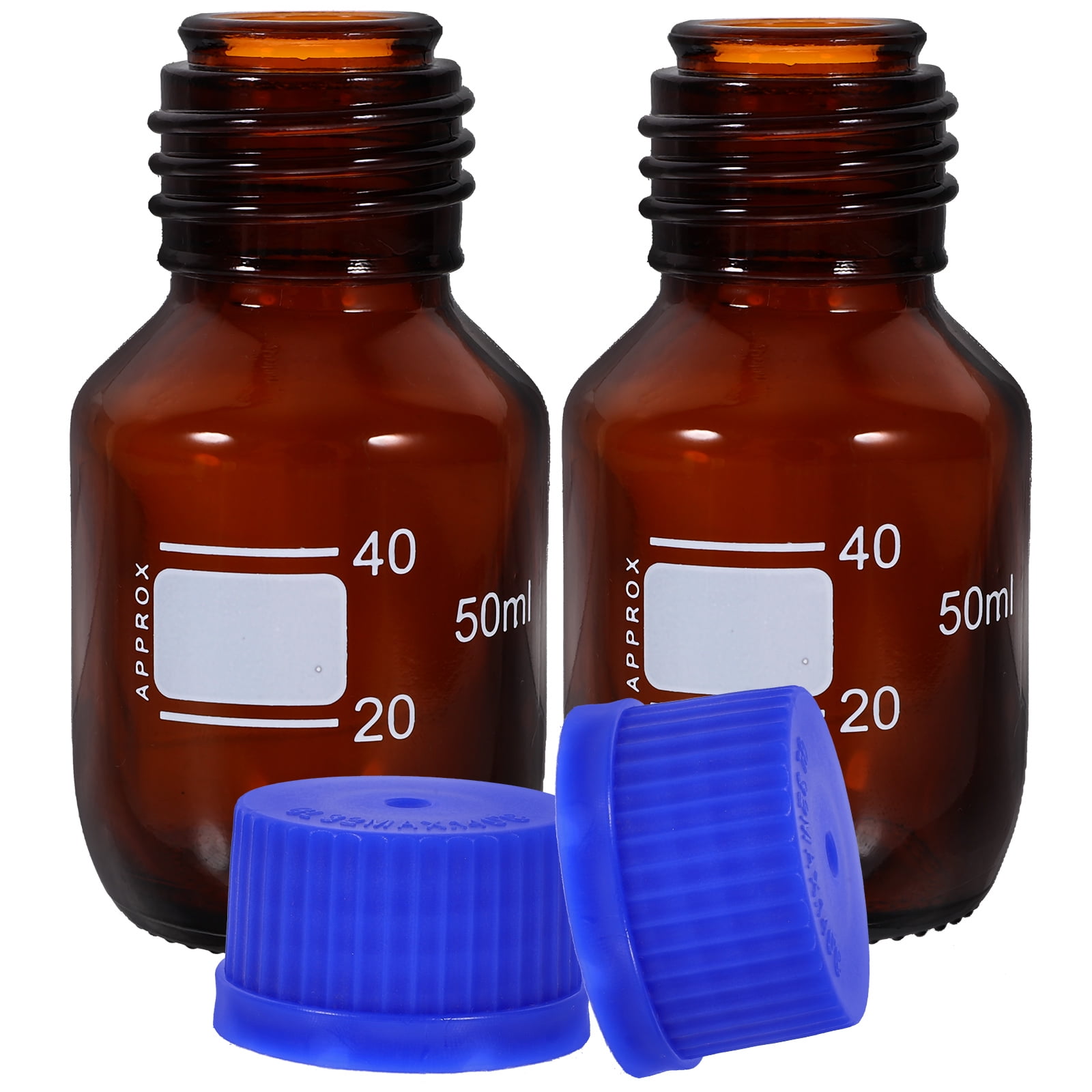 2 pcs Scale Reagent Bottles Portable Reagent Bottles Reagent Sealing ...