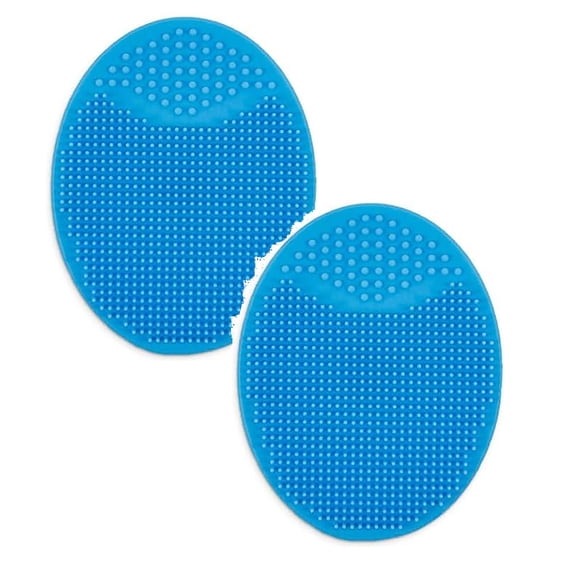 2 pcs Silicone Face Scrubber Exfoliator Brush - Soft Silicone Cleansing ...