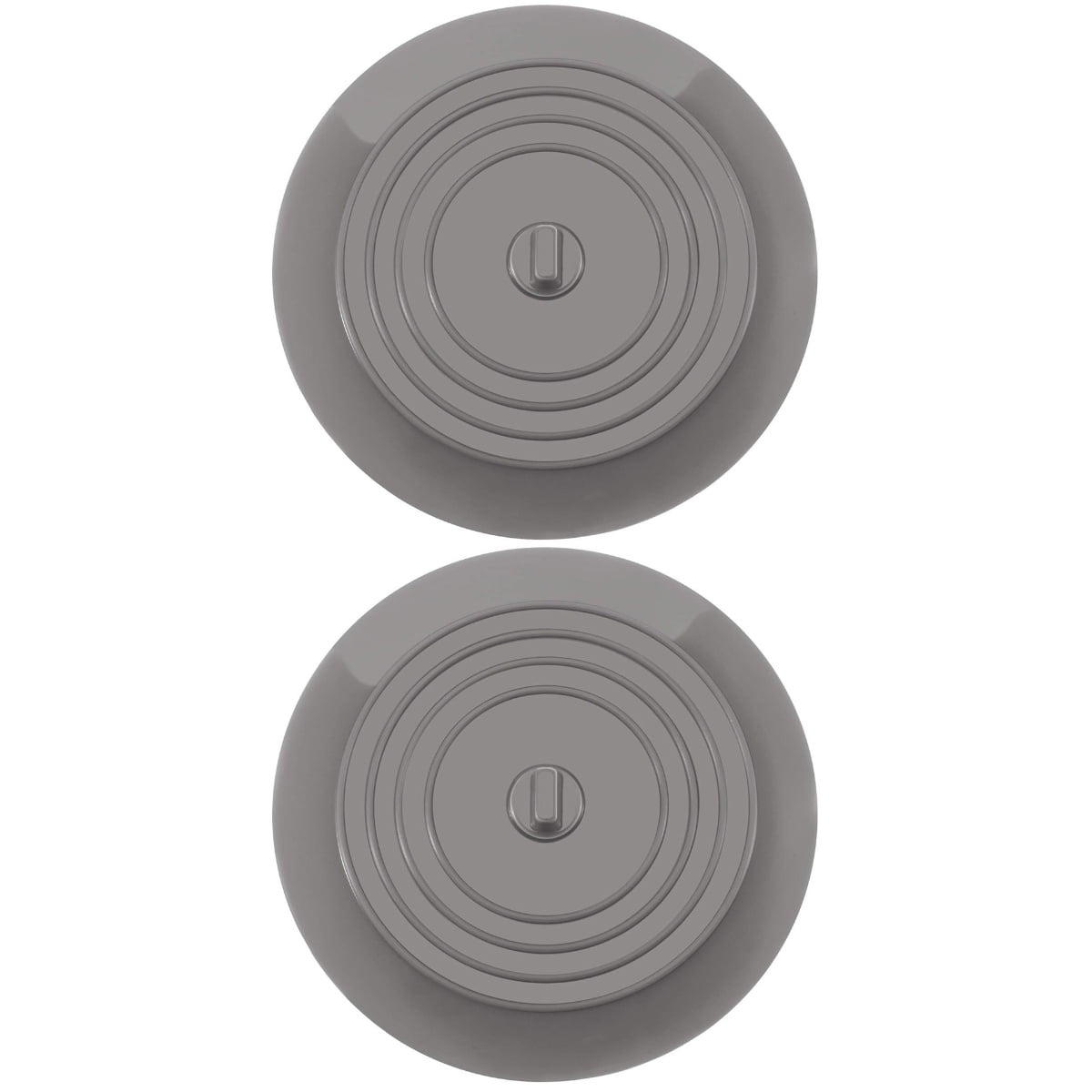 2 pcs Silicone Flat Drain Cover Kitchen Basin Round Drain Plug Leakage ...