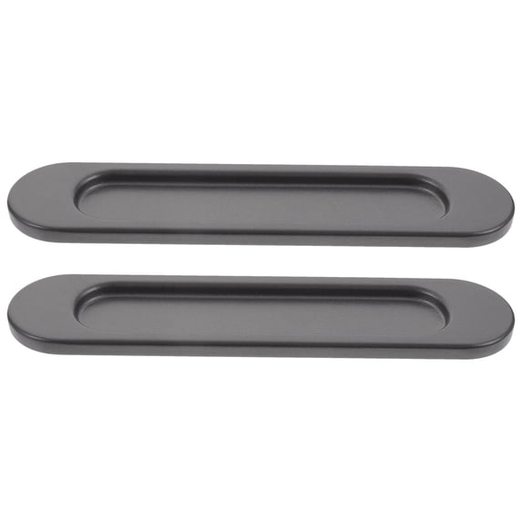 2 pcs Sliding Barn Door Finger Pulls Oval Sliding Door Pulls Handles ...