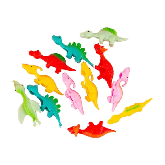 2 pcs Slingshot Dinosaur Finger Toys Rubber Flying Catapult Toy Sticky ...