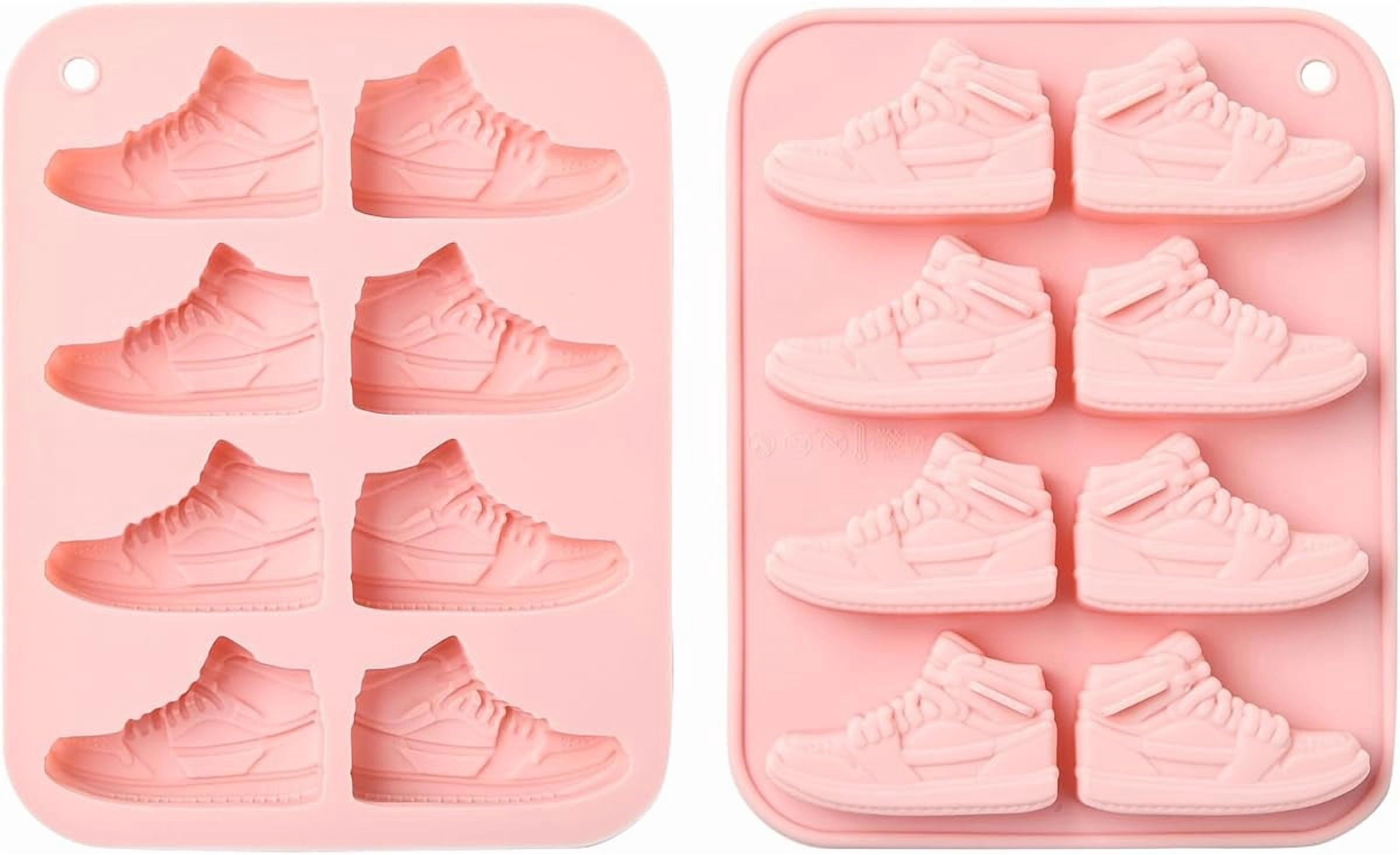 2 pcs Sneaker Silicone Molds Sports Shoes Shaped Fondant Molds for Cake ...