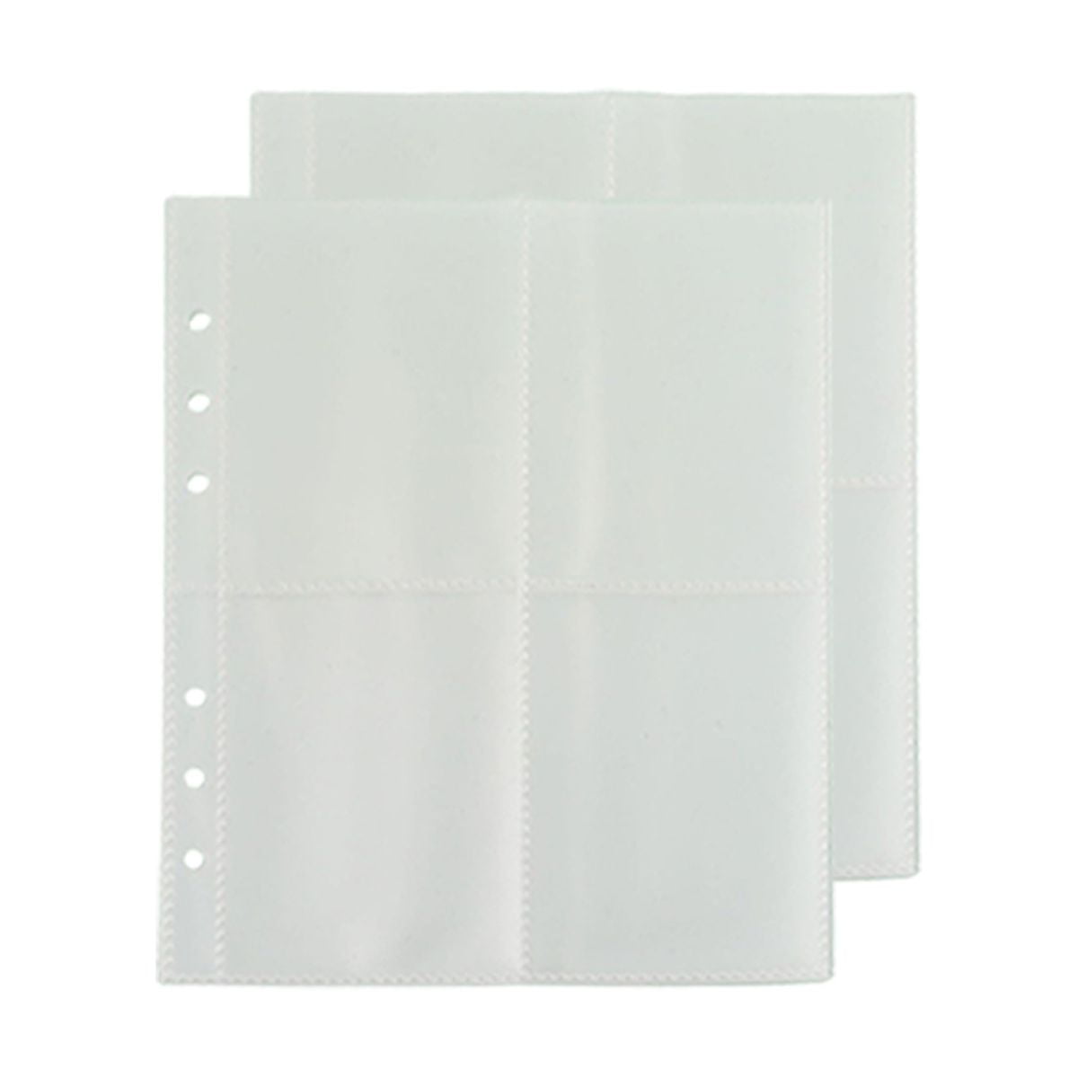 2 pcs Transparent Booklet album plastic binder sleeves pocket photo ...