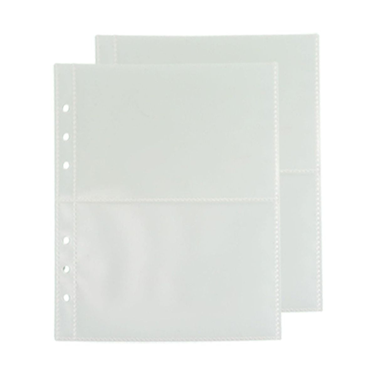 2 pcs Transparent Booklet album plastic binder sleeves pocket photo ...