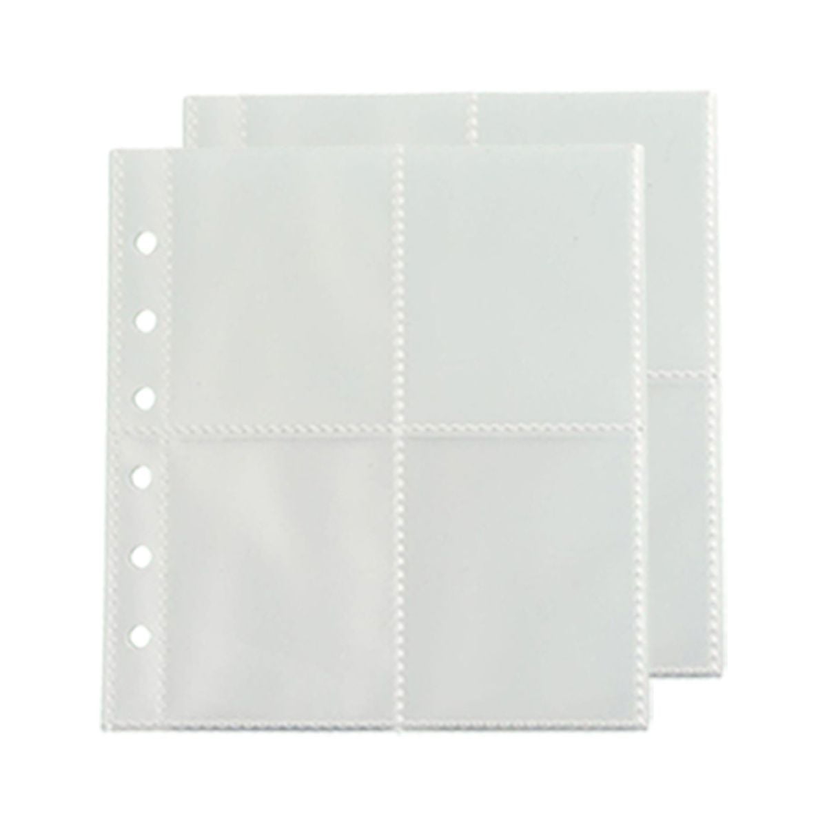 2 pcs Transparent Booklet album plastic binder sleeves pocket photo ...