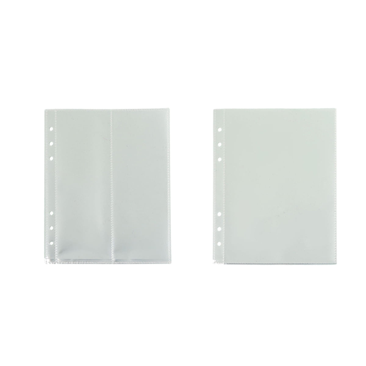 2 pcs Transparent Display Booklet scrapbook photo album plastic binder ...