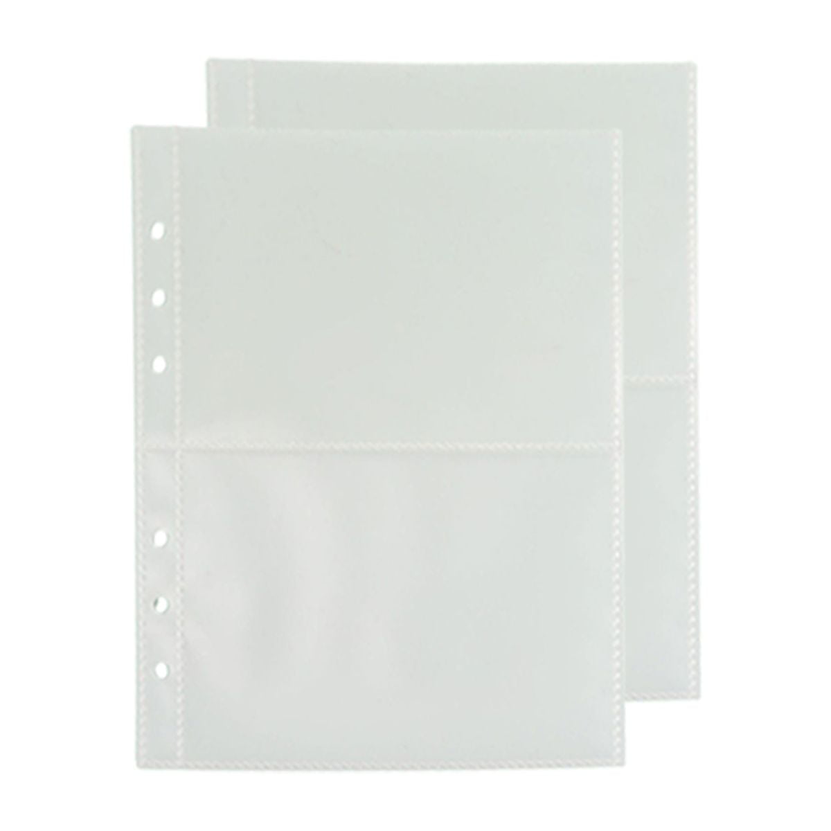 2 pcs Transparent Display Booklet scrapbook photo album plastic binder ...