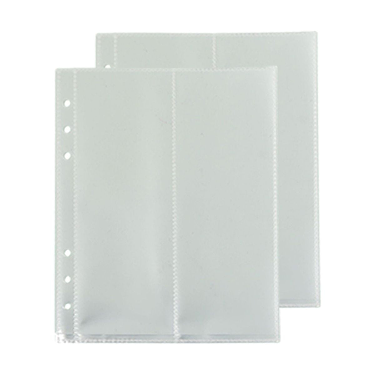 2 pcs Transparent Display Booklet scrapbook photo album plastic binder ...