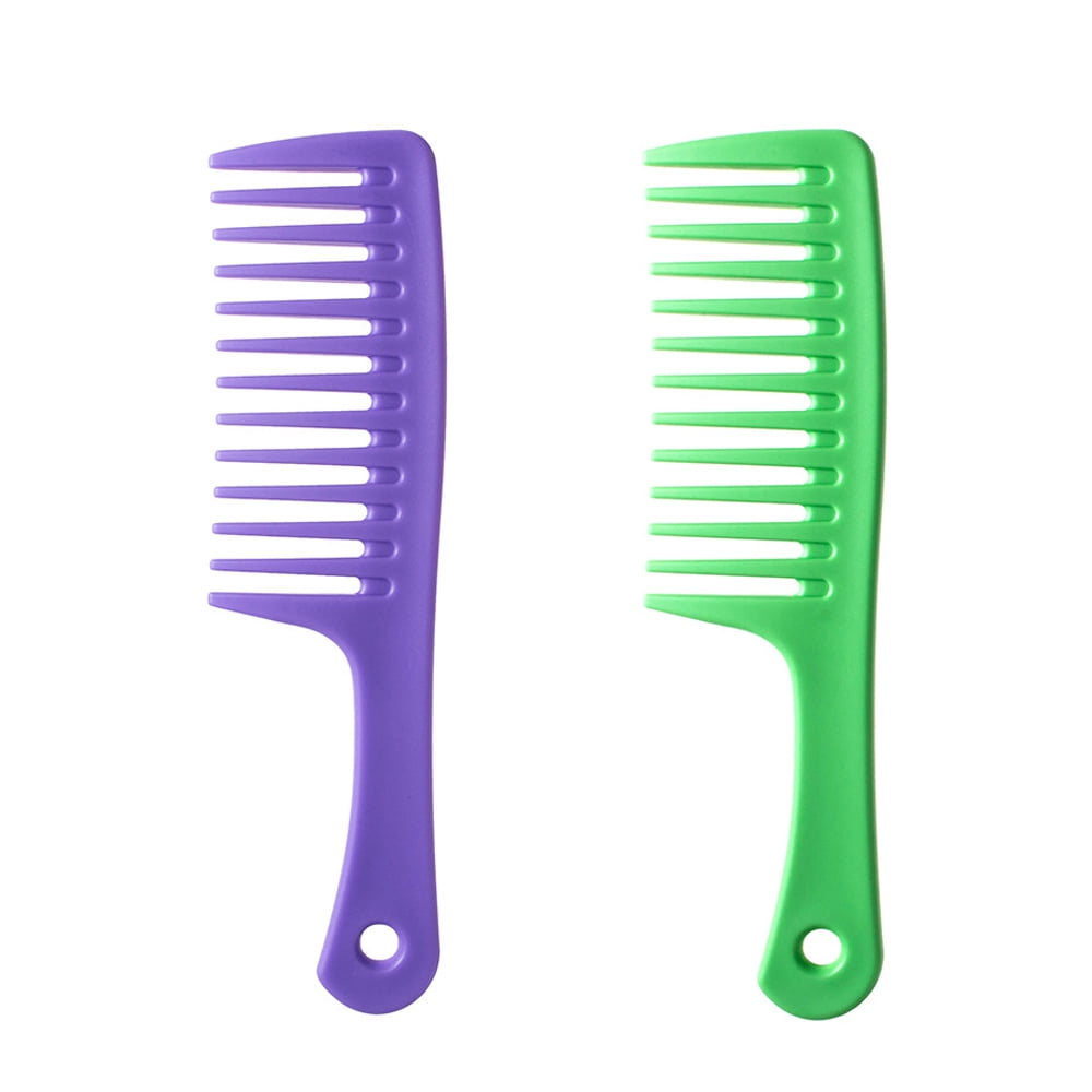 2 pcs Wide Tooth Comb for Curly Hair,Long Hair,Wet Hair,Detangling Comb ...