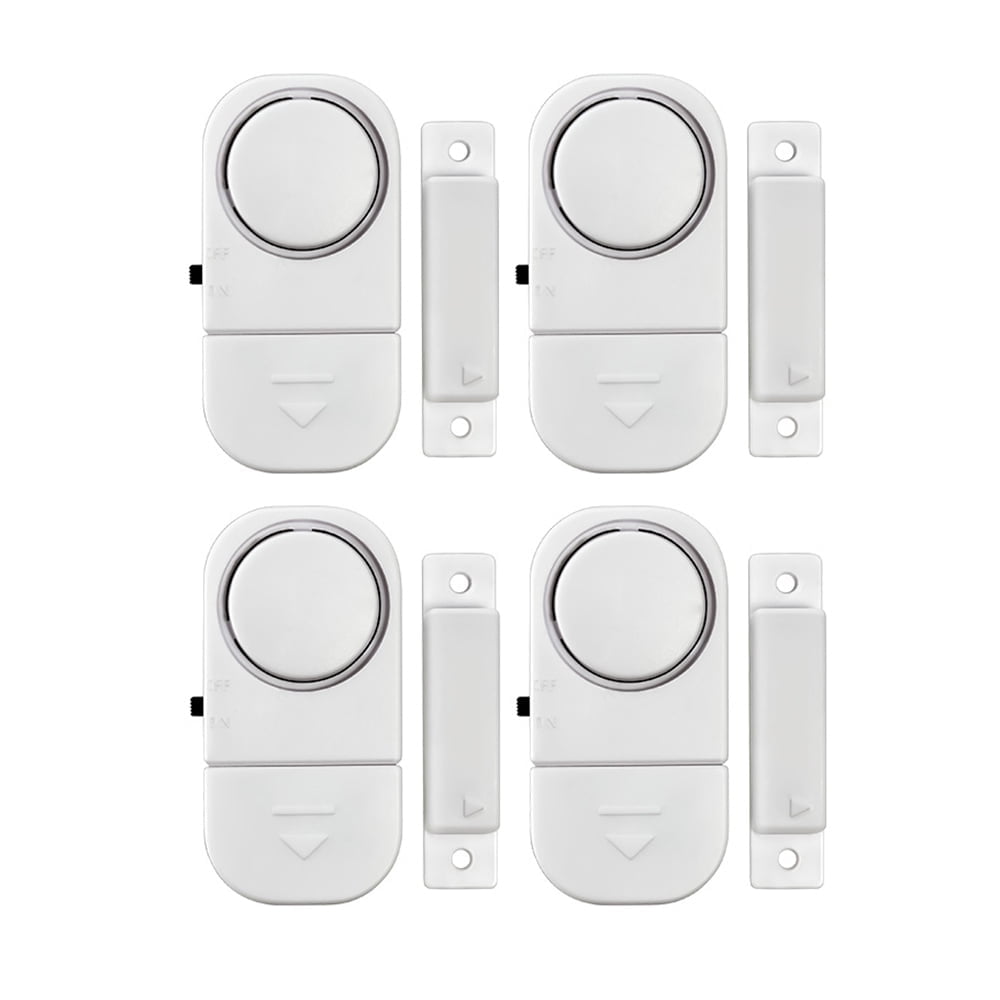 2 pcs Wireless Burglar Security Alarm System Home Window and Door Entry ...