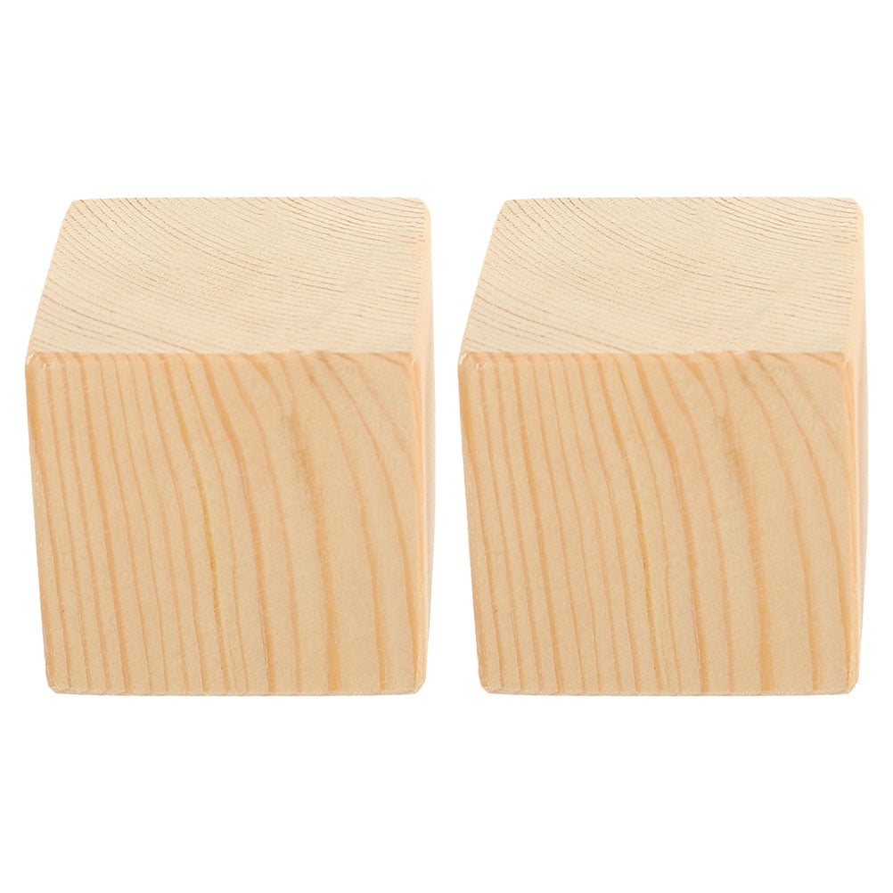 2 pcs Wood Bed Risers Furniture Risers Heavy Duty Wooden Risers Sofa ...