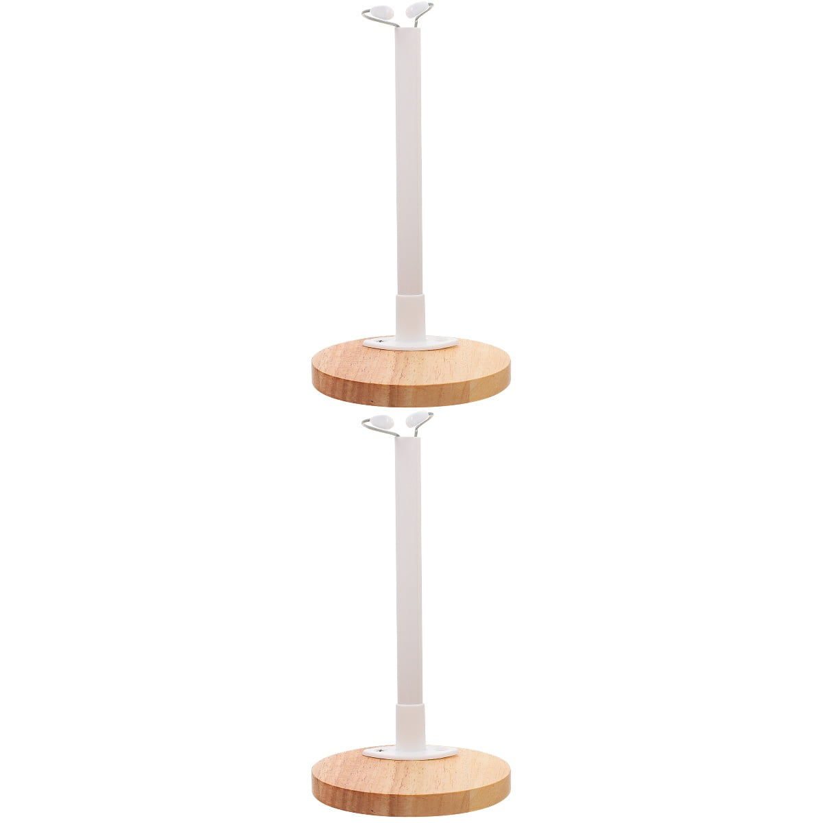 2 pcs Wooden Doll Bracket Softer Toy Keeping Stand Rack Round Base ...