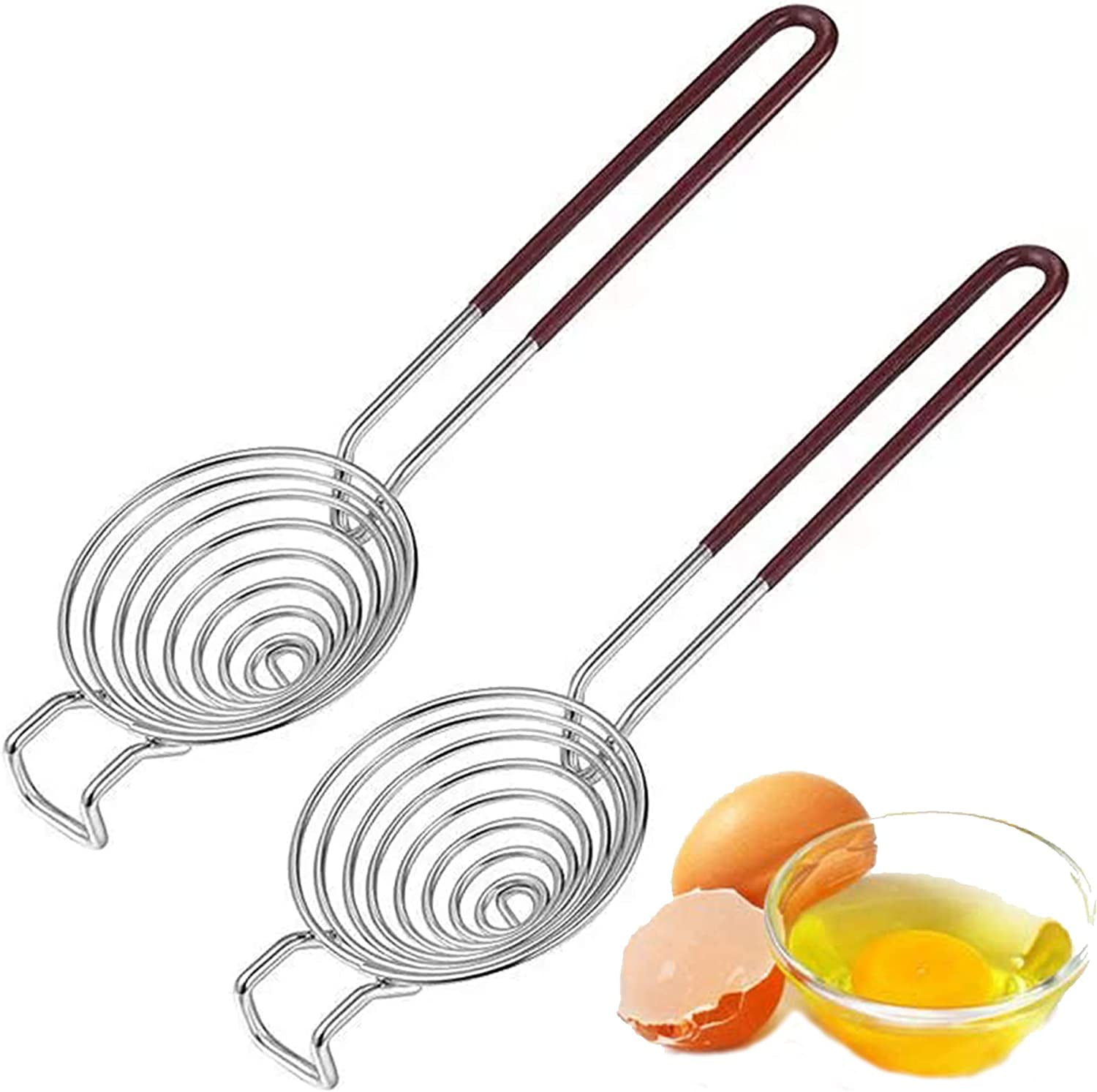 2 pcs egg white and yolk separator - egg white extractor - 304 ...