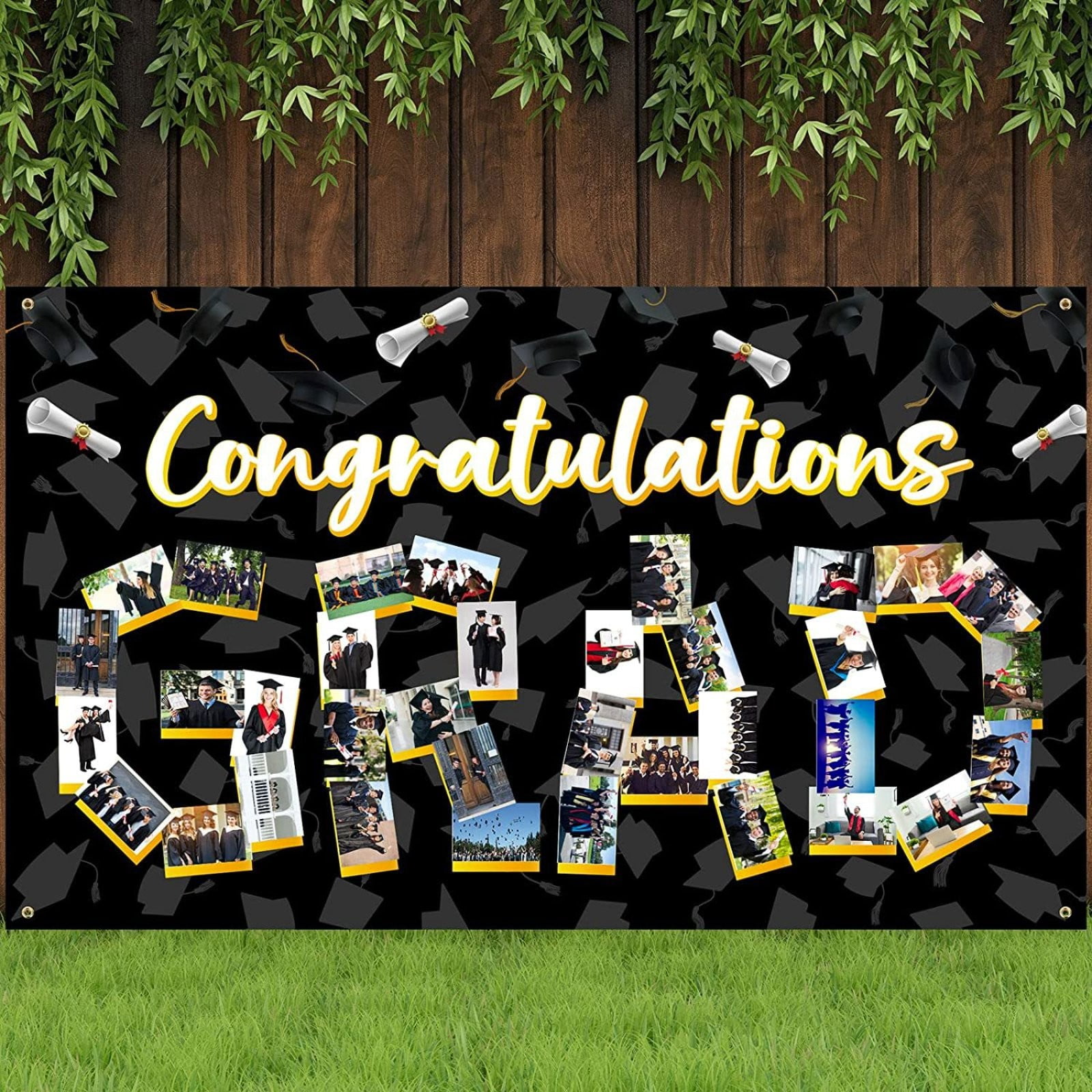 graduation banner class of 2025 Congrats Grad Hanging Flags Banners ...