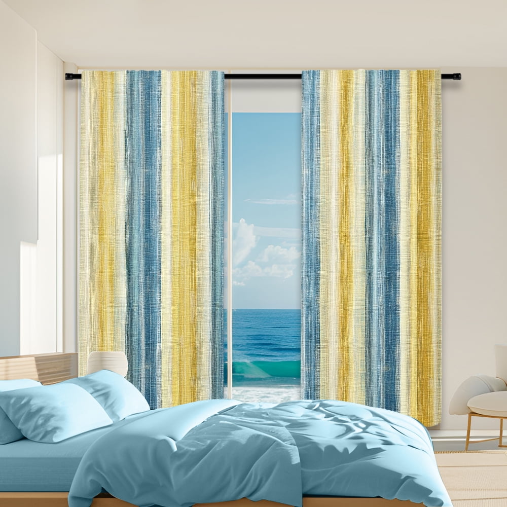 2 pcs versatile polyester transparent curtains for home decoration ...