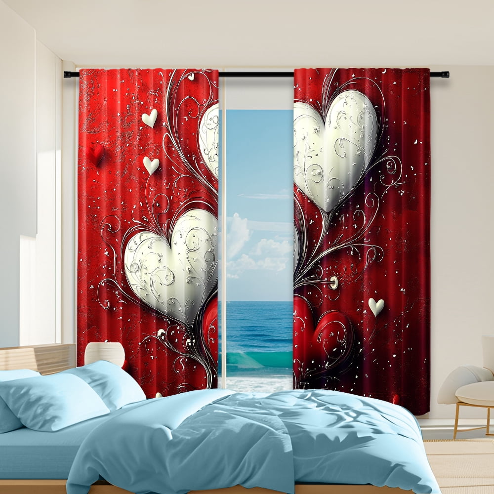 2 pcs versatile polyester transparent curtains for home decoration ...