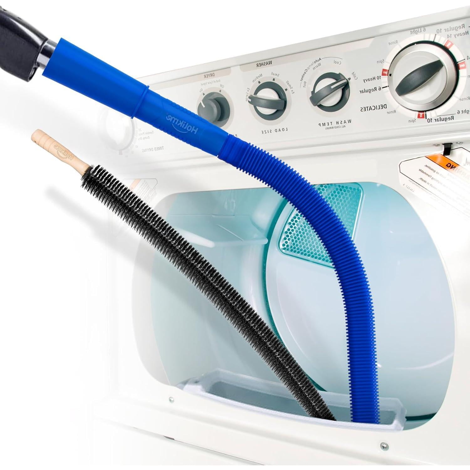 2-piece Dryer Vent Cleaning Kit, Dryer Lint Vacuum Accessories and ...