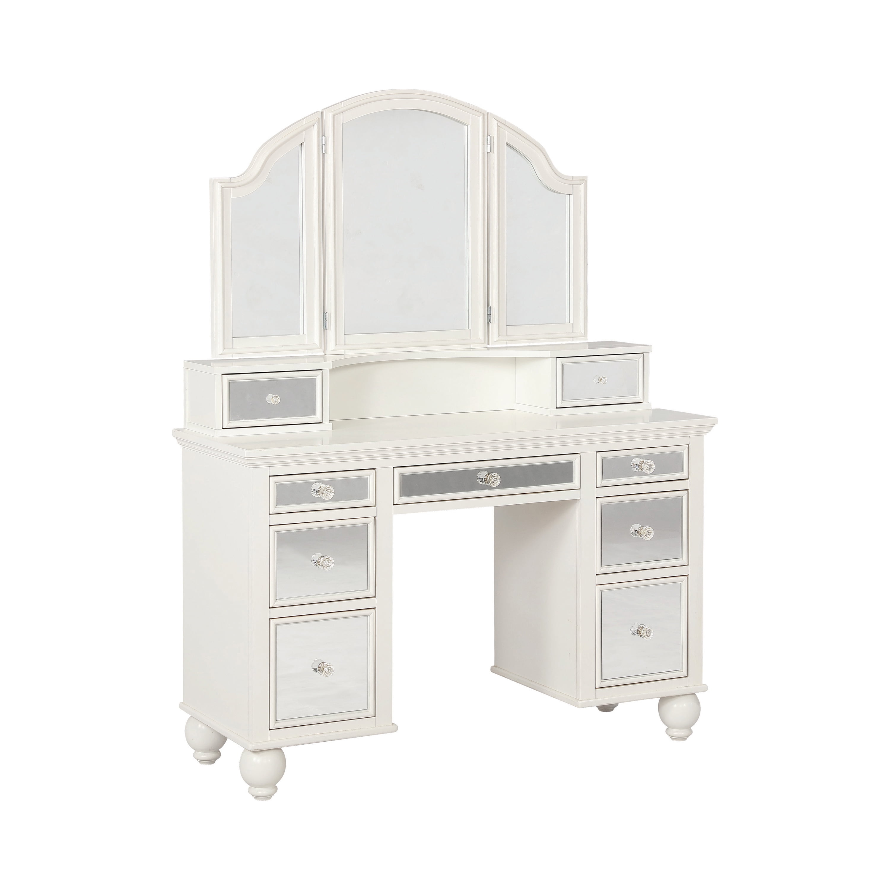2-piece Vanity Set White and Beige - Walmart.com